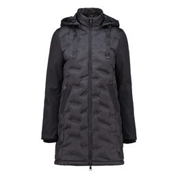 Steppmantel ZABAIONE "Jacket Ni44na", Damen, Gr. XXL, schwarz, Web, Obermaterial: 100% Polyester, unifarben, Po-bedeckend, Rippbündchen, Mäntel