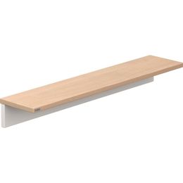 Wandregal Paidi "FIENE in Scandinavian Wood / Grau, Schweberegal", grau (kieselgrau, scandinavian wood), B:122 H:95 T:20, Regale, stabiles Hängeregal aus Holz, 20 Kg Tragkraft, Wandboard, 95cm Breite