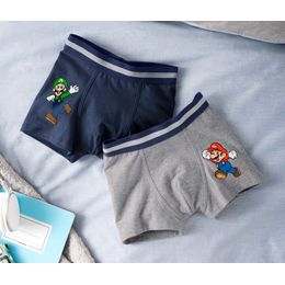 Tchibo - 2 Slipboxer &raquo;Super Mario&laquo; - Jungen - Gr. 98/104 - blau