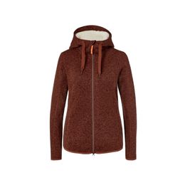 Tchibo - Teddy-Strickfleecejacke - Damen - Gr. M - braun