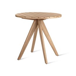 Tchibo - Runder Gartentisch - 88x90x16cm - braun - Akazienholz / Stahl / Polypropylen