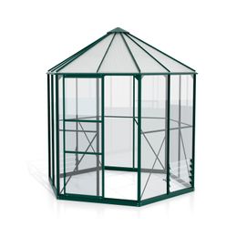Vitavia Gew&auml;chshaus Pavillon 4 - 253x221x263cm - smaragdgr&uuml;n - Aluminium / Glas / Glas