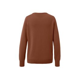 Tchibo - Merino-Feinstrickpullover - Damen - Gr. S - cognac