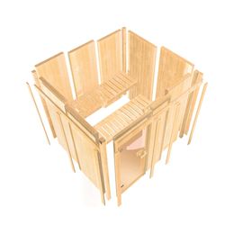 Karibu Energiesparsauna &raquo;Teco&laquo; - naturfarben