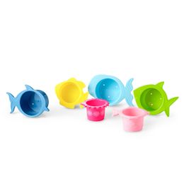 Tchibo - 6 Wasser- und Sandspielbecher - dunkelblau