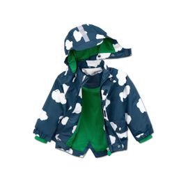 Tchibo - Regenjacke - Kinder - Gr. 122/128 - dunkelblau/print