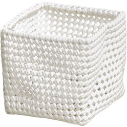 Möve Aufbewahrungskorb MÖVE "Tube", sanftes weiß, B:15cm H:15cm T:15cm, Kunststoff, Aufbewahrungsboxen