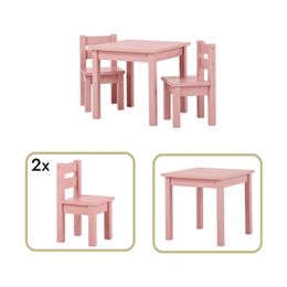 Hoppekids Tisch-und-Stuhl-Set &raquo;Mads&laquo; - 50x50x47cm - rosa -