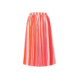 Tchibo - Gestreifter Plisseerock - Damen - Gr. 40 - orange/gestreift