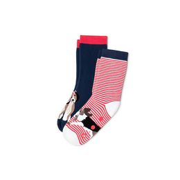 Tchibo - 2 Paar Antirutsch-Socken - Gr. 31-34 - dunkelblau