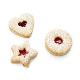 Tchibo - 3 Linzer-Pl&auml;tzchen-Ausstecher - rot