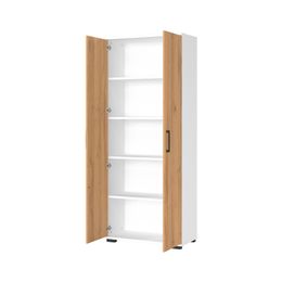 Tchibo - Aktenschrank »Profi« groß - 80x40x200cm - braun - Holz