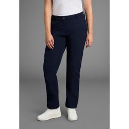 Outdoorhose Maier Sports "DA-HOSE EL. HELGA", Damen, Gr. 42, N-Gr, blau (night sky), Obermaterial: 91% Polyester, 9% Elasthan, Hosen