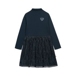 Tüllkleid DANAMADE "DANAMADE Dresses DHILLA", Mädchen, Gr. 140, EURO, navy, Oberteil: 95% Baumwolle, 5% Elasthan; Rock: 100% Polyester; Futter: 100% Polyester, Kleider
