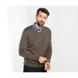 Tchibo - Merino-Pullover mit V-Ausschnitt - Herren - Gr. 52 - beige