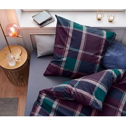Tchibo - Flanell-Bettw&auml;sche - bordeaux