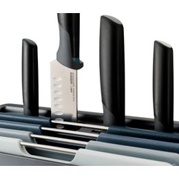 Joseph Joseph Schneidebrett-Set mit Messer &raquo;Folio Plus&laquo; - grau