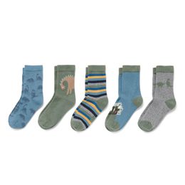 Tchibo - 5 Paar Socken - Gr. 27-30 - blau