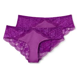 Tchibo - 2 Brazilslips - Damen - Gr. L - lila