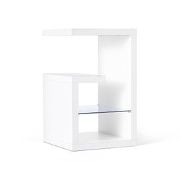 Tchibo - Beistelltisch - 36x36x59cm - wei&szlig; -