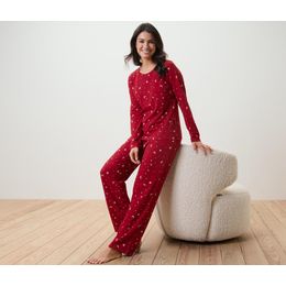 Tchibo - Pyjama - Damen - Gr. XL - rot