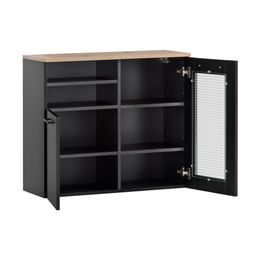 Tchibo - Highboard &raquo;Malte&laquo; - 80,5x32x70cm - schwarz -