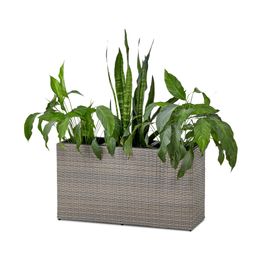 Tchibo - Blumenkasten »Thore« - 94x32,5x50cm - beige - Polyethylen / Polypropylen