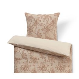 Tchibo - Bettw&auml;sche mit getufteter Verzierung - beige