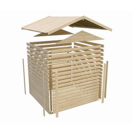 Karibu Saunahaus &raquo;Bekki&laquo; - naturfarben