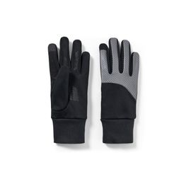 Tchibo - Windprotection-Handschuhe mit Reflektorbesatz - Unisex - Gr. 7,5 - schwarz