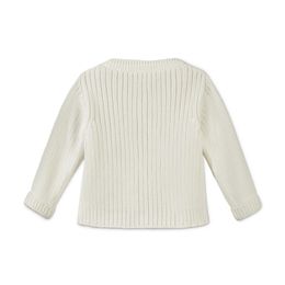 Tchibo - Baby Baumwoll-Strickjacke - Baby - Gr. 50/56 - wei&szlig;