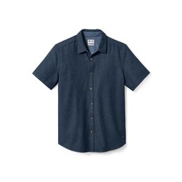 Tchibo - Kurzarm-Hemd »Mustang« - Herren - Gr. L - blau