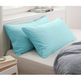 Tchibo - 2 Jersey-Kopfkissenbezüge - blau
