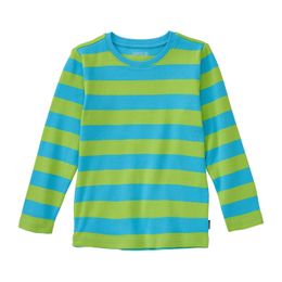 Tchibo - Jako-O Streifenshirt - Gr. 104/110 - t&uuml;rkis/gestreift
