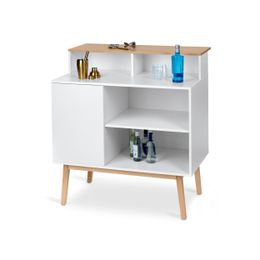 Tchibo - Bar mit Tresen - 100x65x107cm - braun - Holz / Echtholzfurnier / Eschen-Massivholz