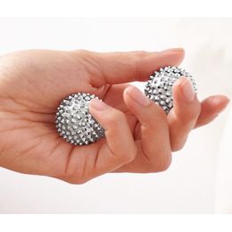 Tchibo - 2 Fingergymnastik-Kugeln - silber