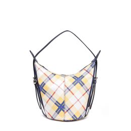 Schultertasche "Schottland", Damen, Gr. B/H/T: 31cm x 35cm x 20cm onesize, blau, Polyurethan (PU), Collezione Alessandro, Taschen, viele Tragemöglichkeiten bis hin zum Rucksack