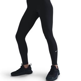 Trainingstights Nike "W NK DF ONE HR TIGHT WT", Damen, Gr. S, N-Gr, schwarz, weiß, Obermaterial: 80% Polyester, 20% Elasthan, Hosen