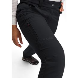 Outdoorhose Maier Sports "DA-HOSE EL. HELGA", Damen, Gr. 76, L-Gr, schwarz, Obermaterial: 91% Polyester, 9% Elasthan, Hosen