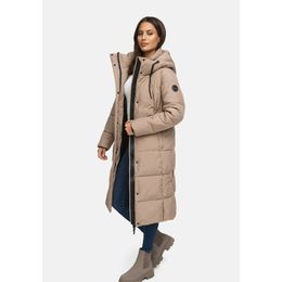 Winterjacke Marikoo "Chumanii", Damen, Gr. L, taupegrau, Obermaterial: 100% Polyester; Futter: 100% Polyester; Wattierung: 100% Polyester; Ärmelfutter: 100% Polyester, Jacken, Belüftungsschlitz mit Druckknopfverschluss