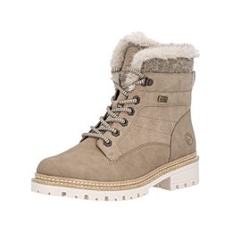 Schn&uuml;rstiefelette Remonte "Remonte Stiefelette Lederimitat/Textil", Damen, Gr. 39, camel, Lederimitat, Textil, Schuhe Schn&uuml;rstiefelette