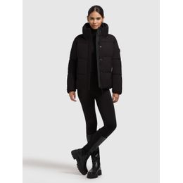 Steppjacke Khujo "RINJA2 MATT", Damen, Gr. L, schwarz, 100% Polyester, unifarben, eingesetzt gerader Abschluss mit innenliegendem Gummizug, Jacken