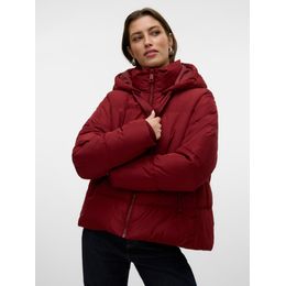 Véro Moda Steppjacke VERO MODA "VMSOPHIE SHORT JACKET GA BOO", Damen, Gr. XS, syrah, Web, Obermaterial: 100% Polyester, unifarben, regular fit, elastischer Bund, Jacken