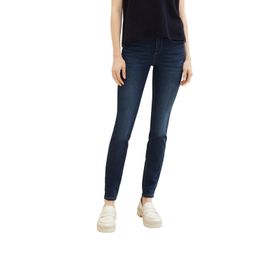 Skinny-fit-Jeans Tom Tailor, Damen, Gr. 29, Länge 30, grau (schwarz, stone, washed), Denim/Jeans, Obermaterial: 42% Baumwolle, 34% Polyester, 22% Viskose, 2% Elasthan, skinny fit lang, Jeans, in figurbetonter 5-Pocket-Form