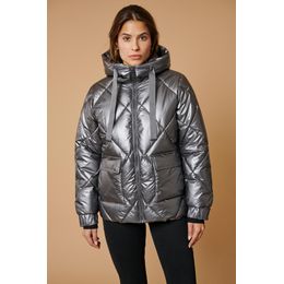 Steppjacke ZABAIONE "Jacket Mi44nna", Damen, Gr. S, shadow, Web, Obermaterial: 100% Polyester, unifarben, mit Druckknopf,mit Gummizug, Jacken