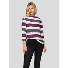 Print-Shirt Rabe "T-Shirt", Damen, Gr. 44, violett, 76%Baumwolle 16%Polyester 8%Elastan, gerade, Shirts