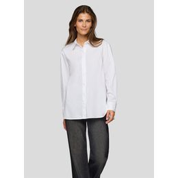 Klassische Bluse Rabe "Bluse", Damen, Gr. 44, weiß, 68%Baumwolle 27%Polyamid 5%Elastan, unifarben, gerade, Blusen