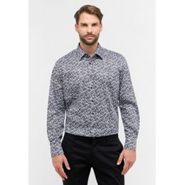 Langarmhemd Eterna "COMFORT FIT", Herren, Gr. 40, Normalgrößen, schwarz, Twill, 100% Baumwolle, normal, Manschette, Hemden, NON IRON (bügelfrei)