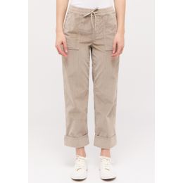 Angels Damen Schlupfhose "LIBERTA TU JUMP WORKER"mud, Gr. 36, Cord, Obermaterial: 75% Baumwolle, 23% Polyester, 2% Elasthan, Hosen, Sommerhose aus