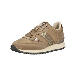 Napapijri Damen Sneaker "Napapijri Sneaker Lederimitat/Textil", Gr. 37beige, Lederimitat, Textil, Schuhe